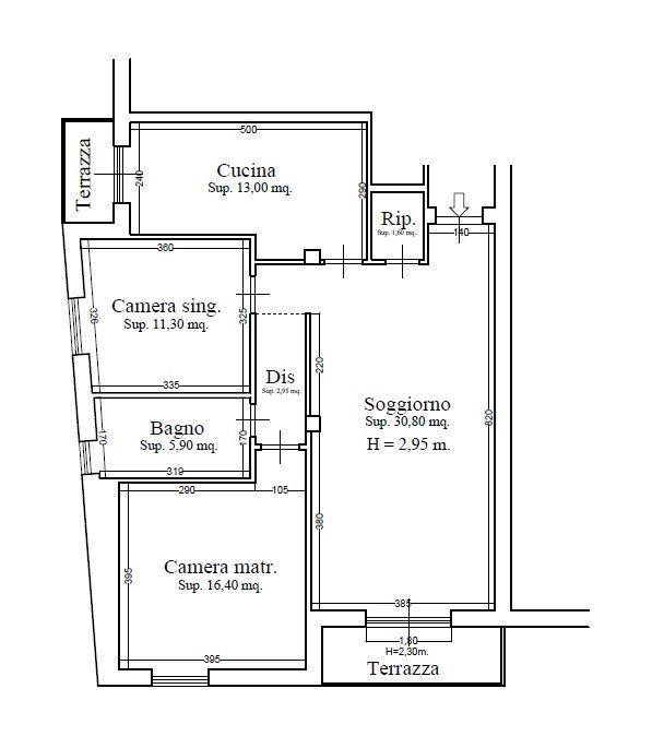 Appartamento in vendita a Carrara