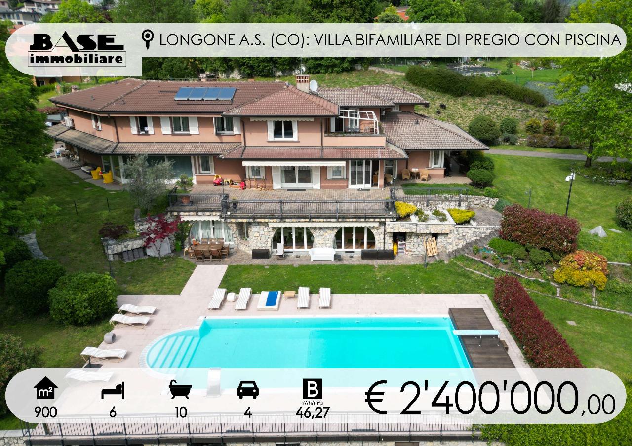 Villa bifamiliare in vendita a Longone Al Segrino