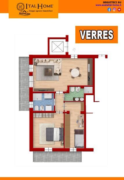 Appartamento in vendita a Verres