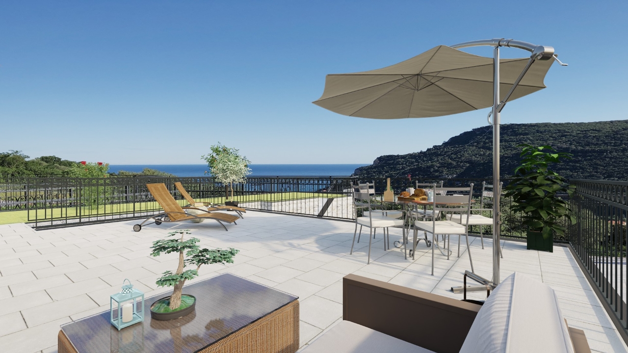 Porzione di villa in vendita a Finale Ligure