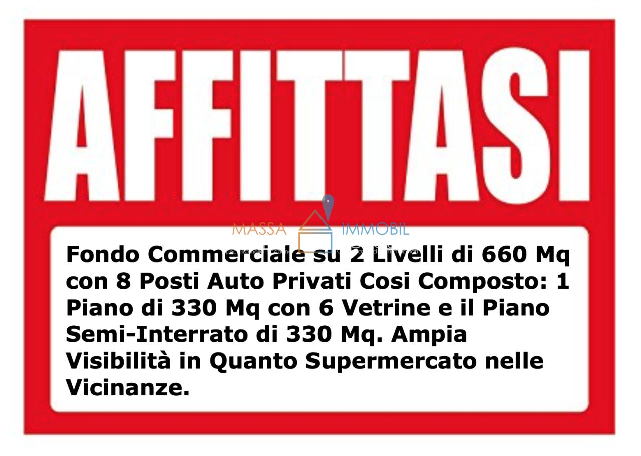 Negozio in affitto a Massa