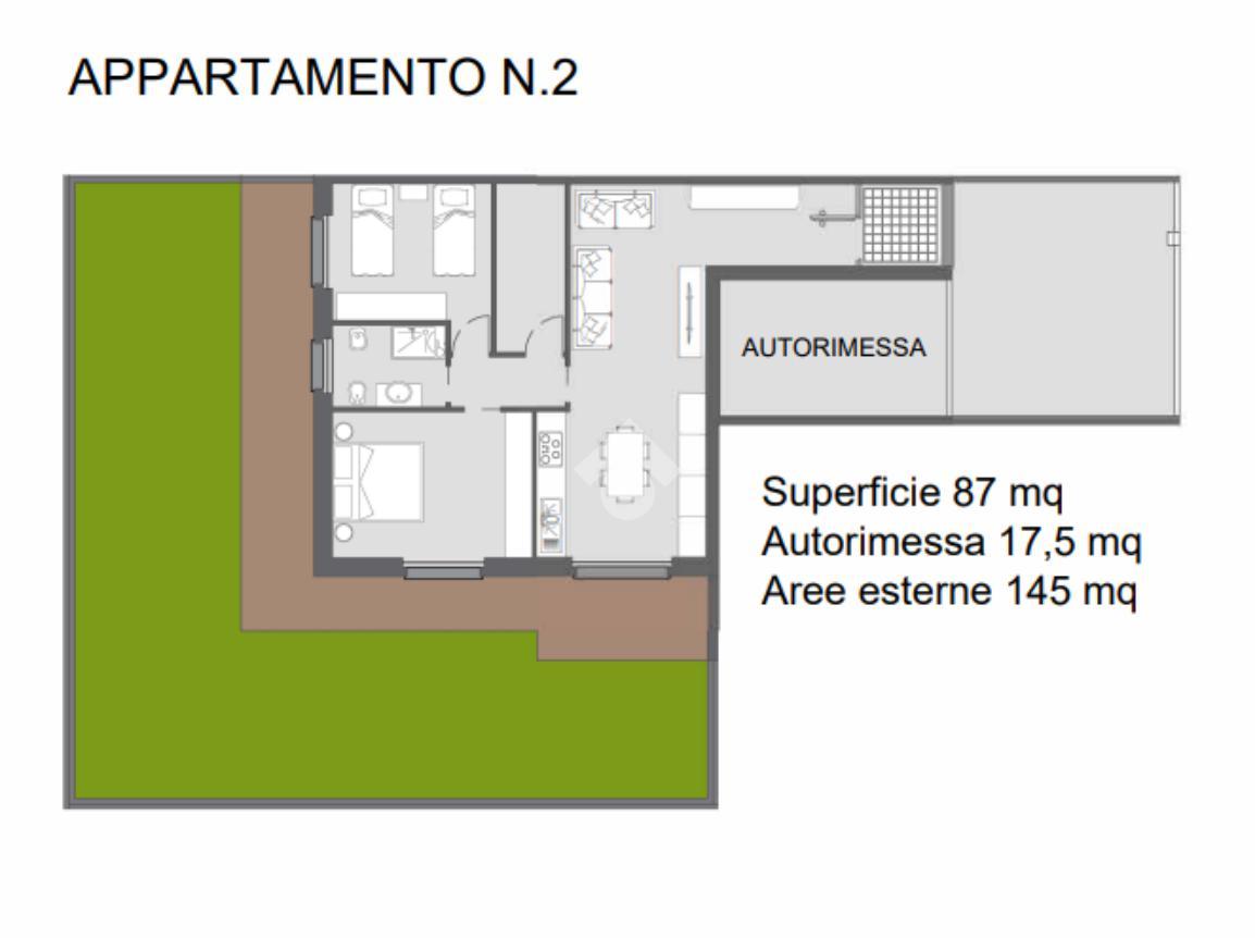 Appartamento in vendita a Calcinate