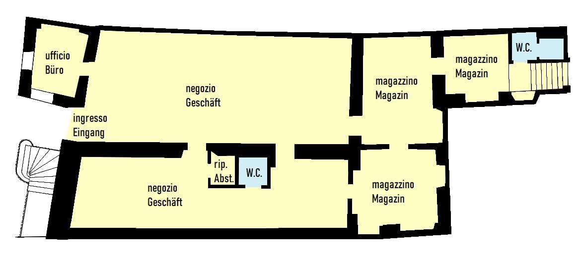 Negozio in affitto a Bolzano