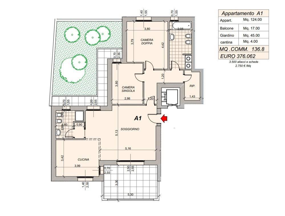 Appartamento in vendita a Melzo