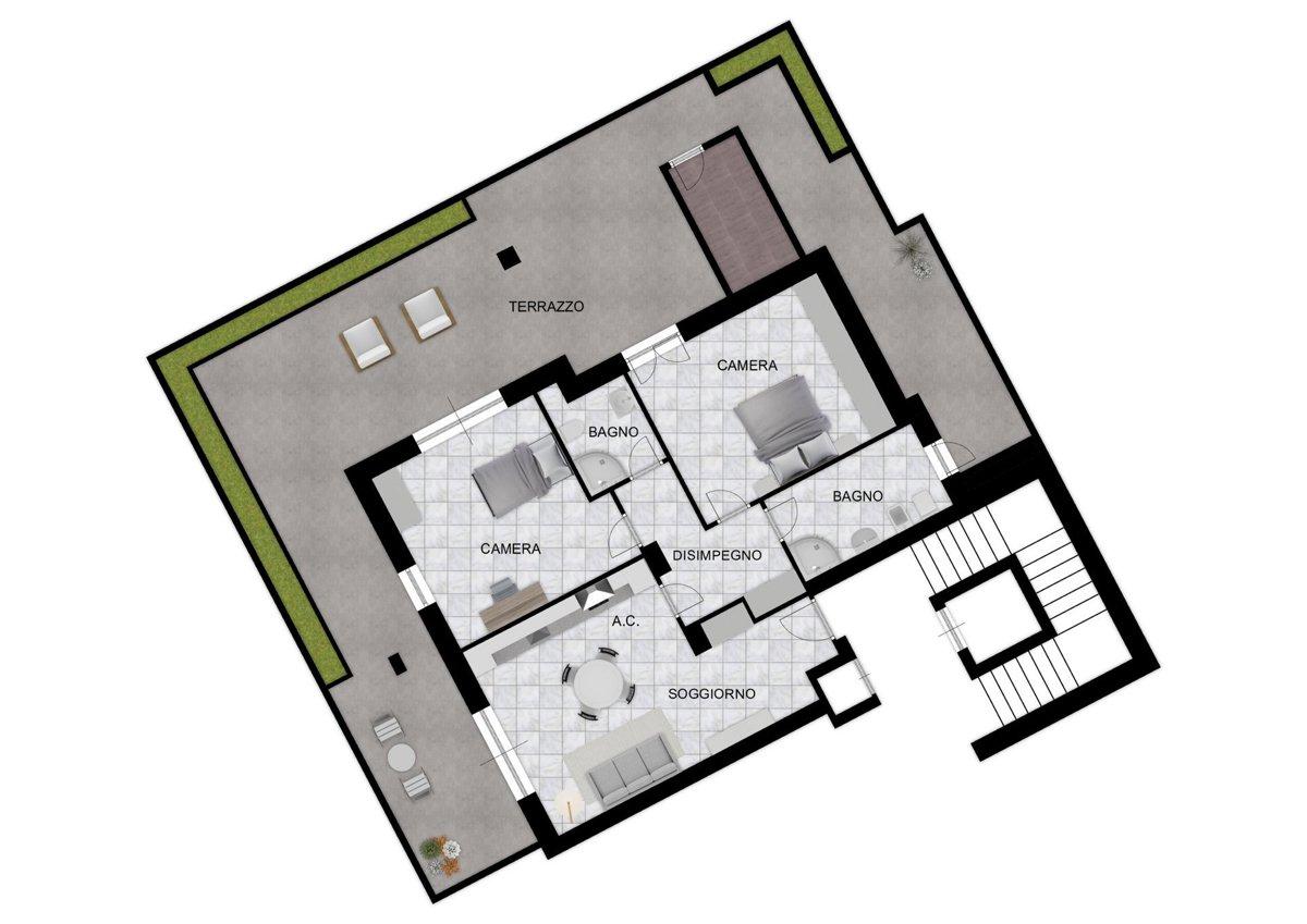 Attico in vendita a Alba