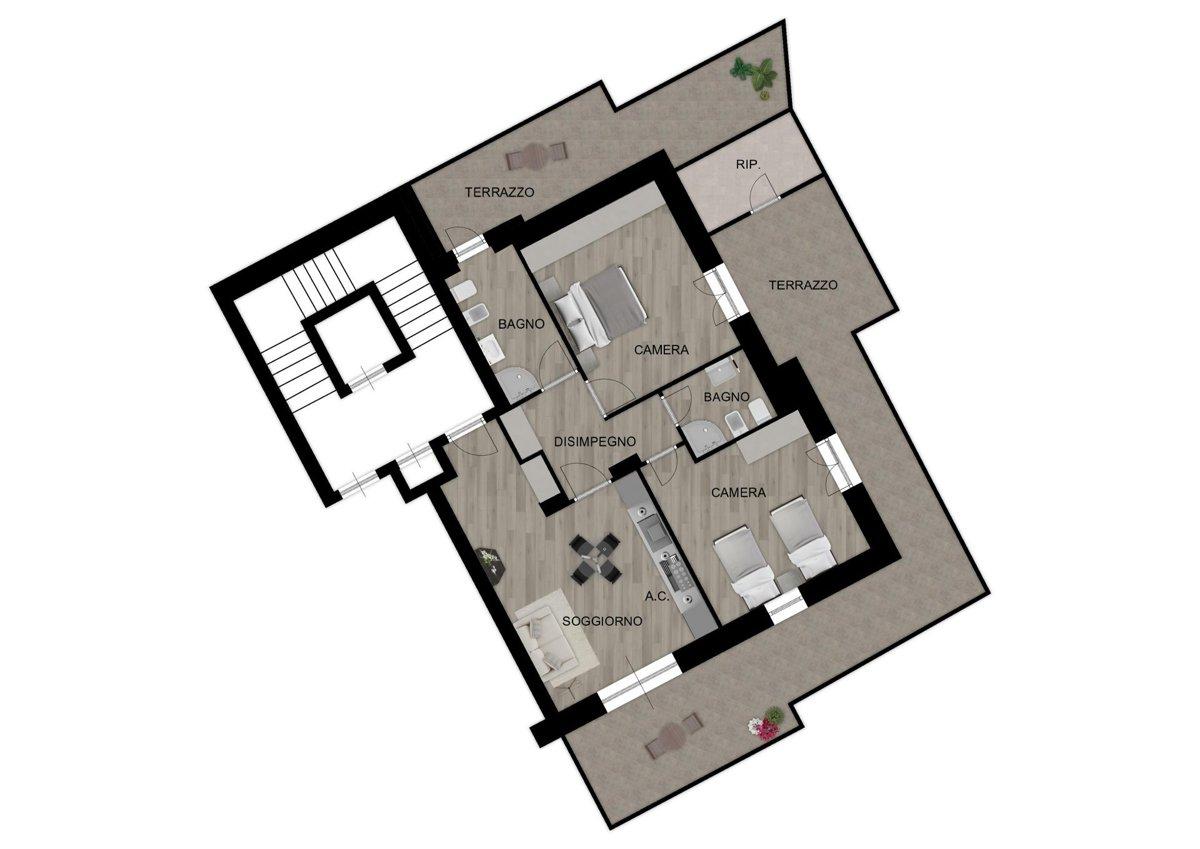 Attico in vendita a Alba