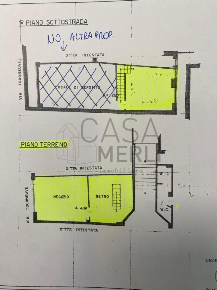 Palazzina commerciale in affitto a Aosta