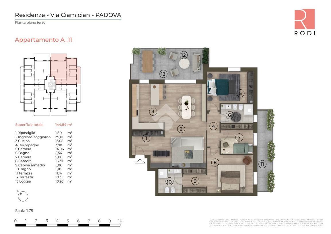 Appartamento in vendita a Padova