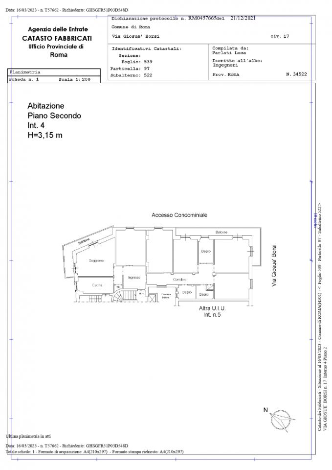 Appartamento in affitto a Roma