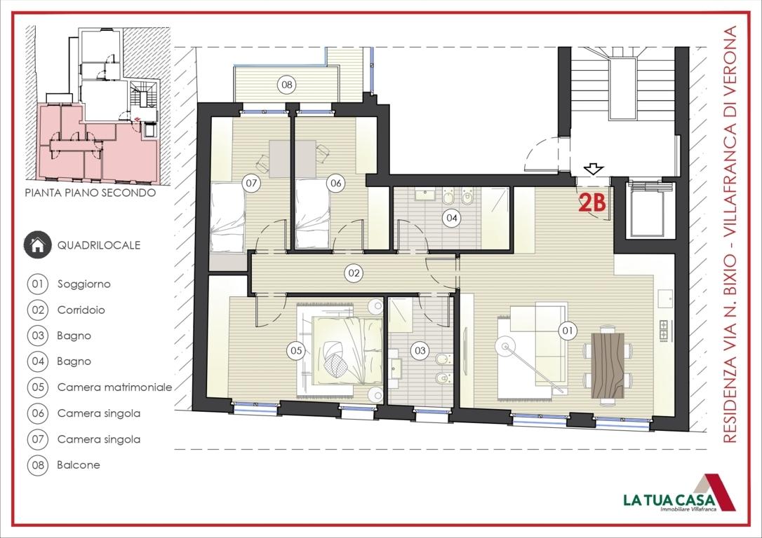 Appartamento in vendita a Villafranca Di Verona
