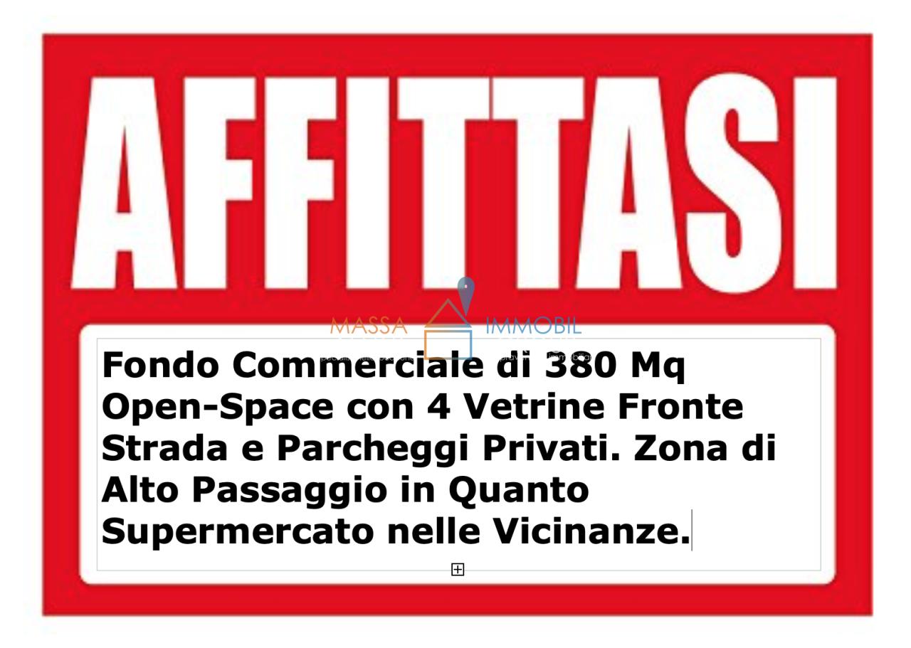 Negozio in affitto a Massa