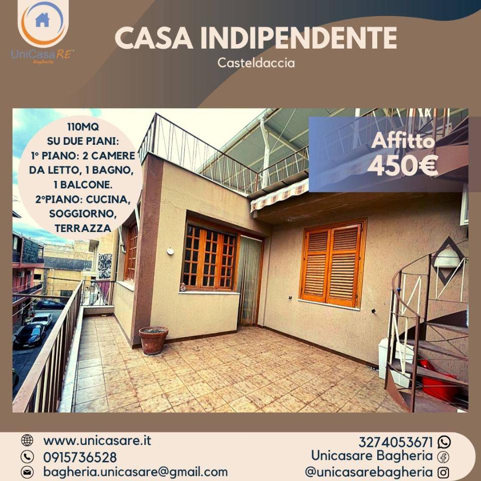 Casa indipendente in affitto a Casteldaccia