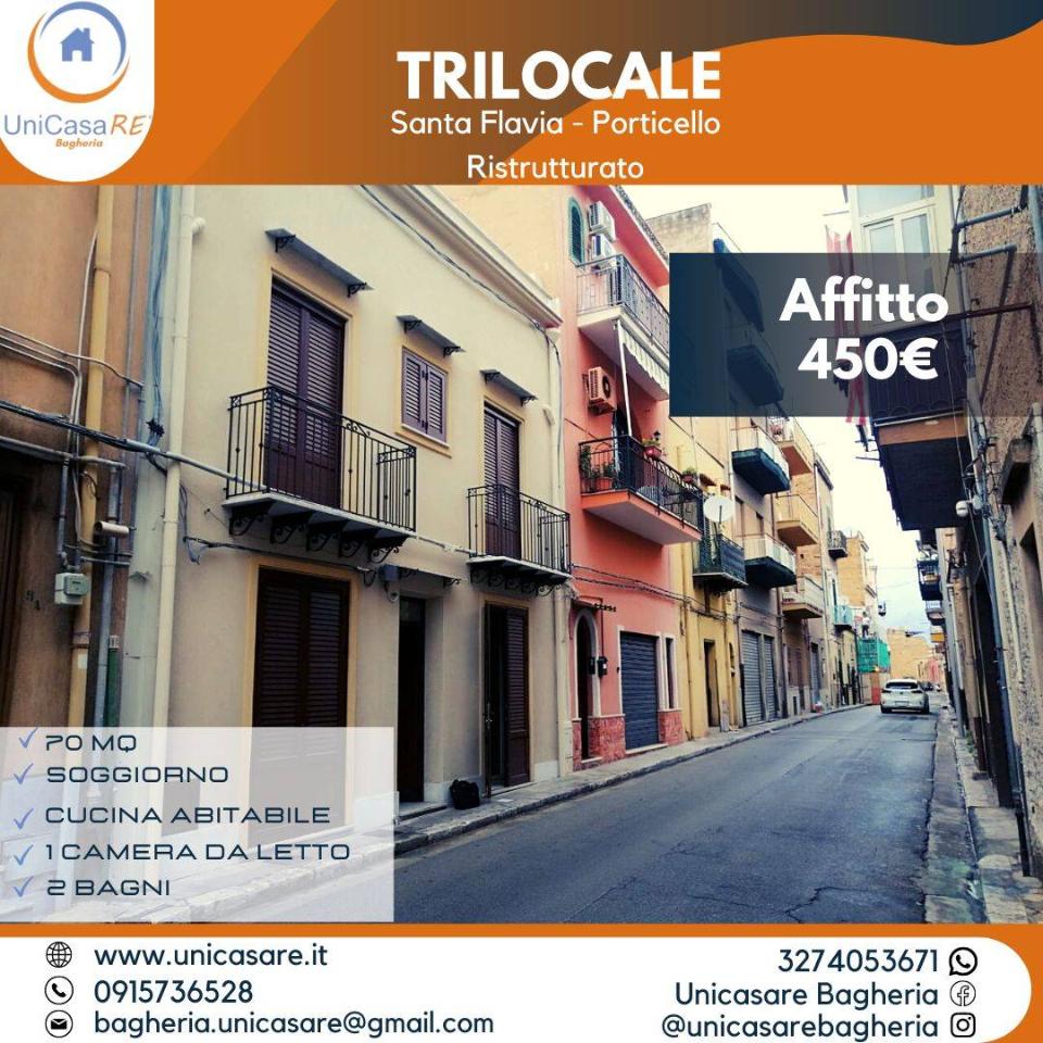 Appartamento in affitto a Santa Flavia